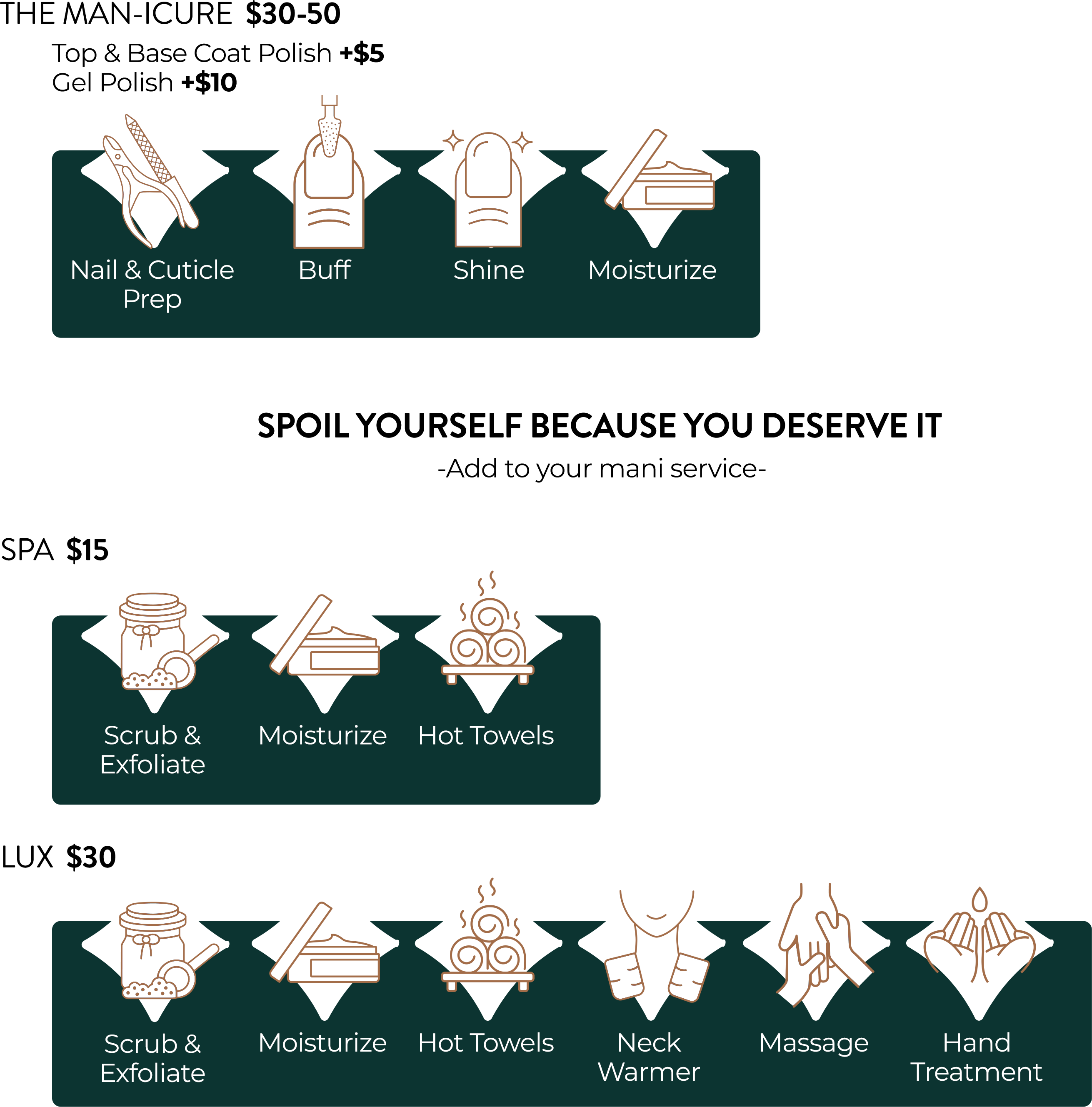 Menu – Musa Salon And Spa