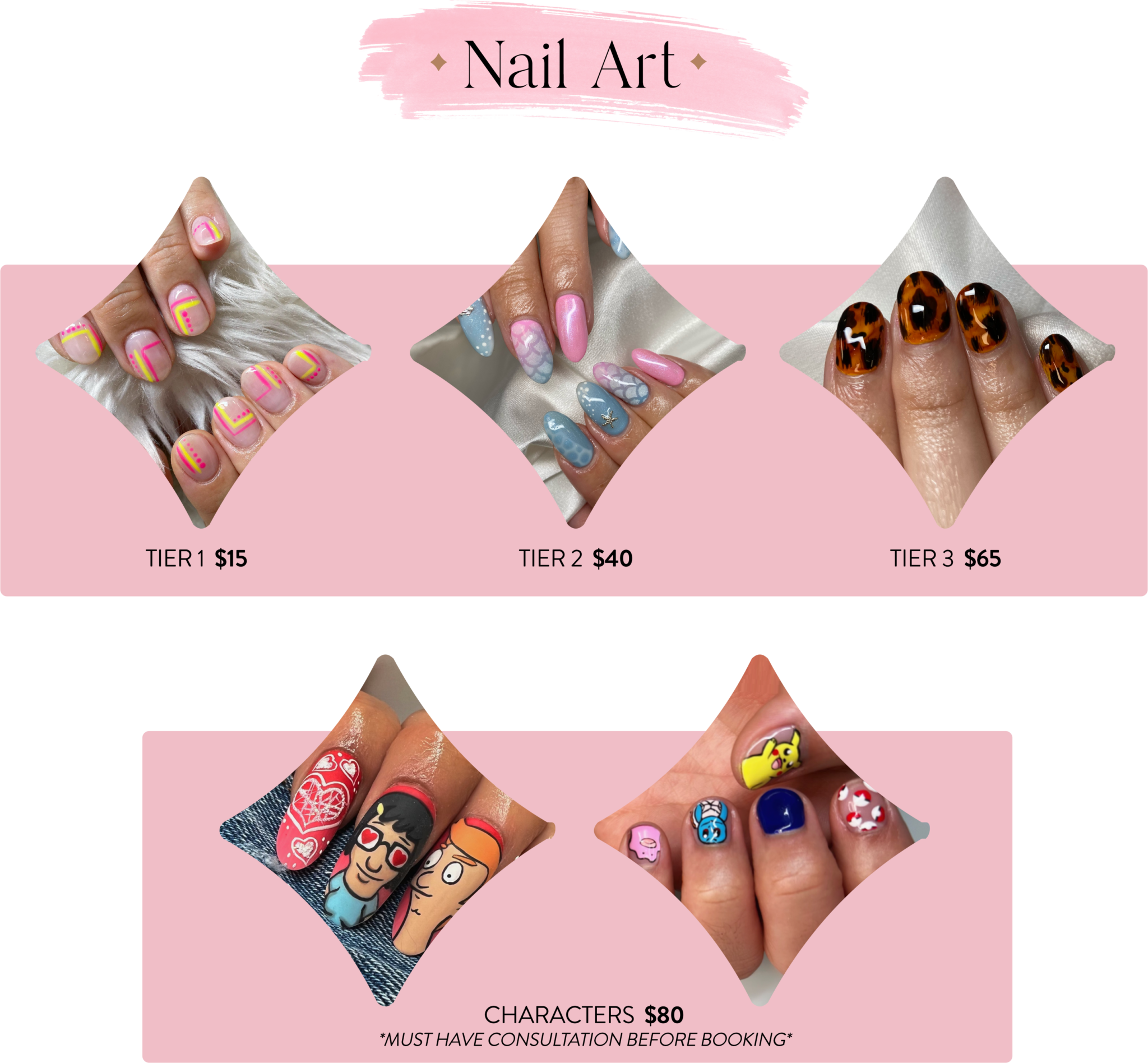 Menu – Musa Salon And Spa