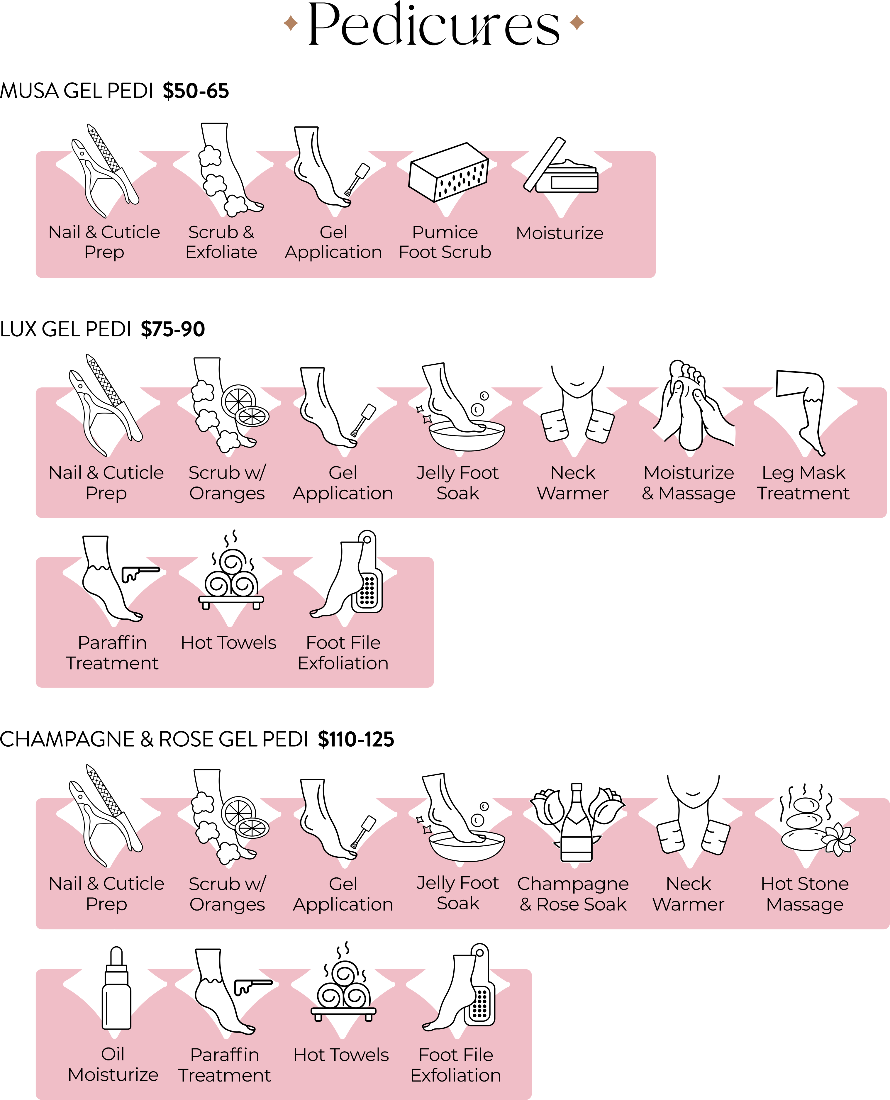 Menu – Musa Salon And Spa